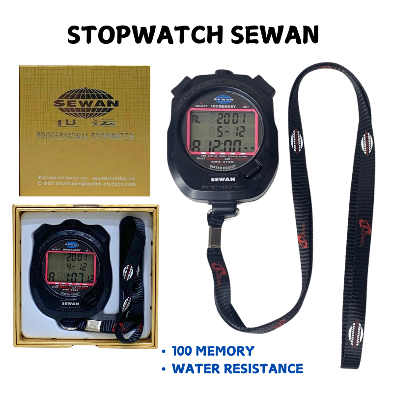 Jual STOPWATCH OLAHRAGA WATERPROOF DIGITAL / STOPWATCH SEWAN 10 30 60 ...