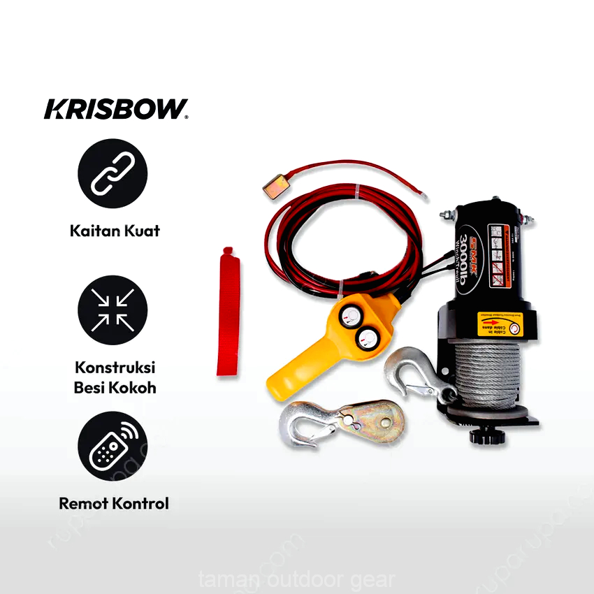 Jual ALAT DEREK ELEKTRIK 1,5 TON DOUBLE LINE - WINCH DOUBLE LINE 3000LB ...