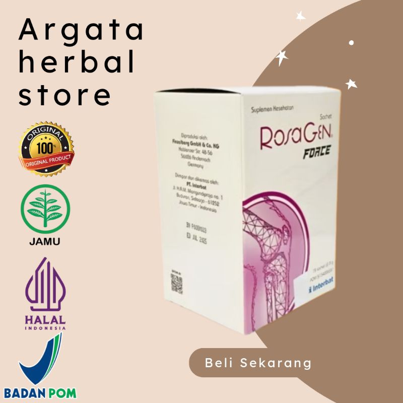 Jual Rosagen Force Sachet Isi 15 Interbat Original Untuk Kesehatan ...
