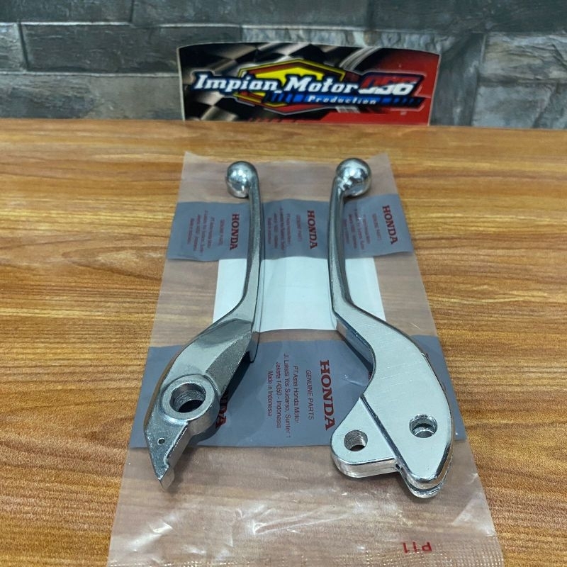 Jual handle handel rem set (silver) depan belakang motor matic Honda ...