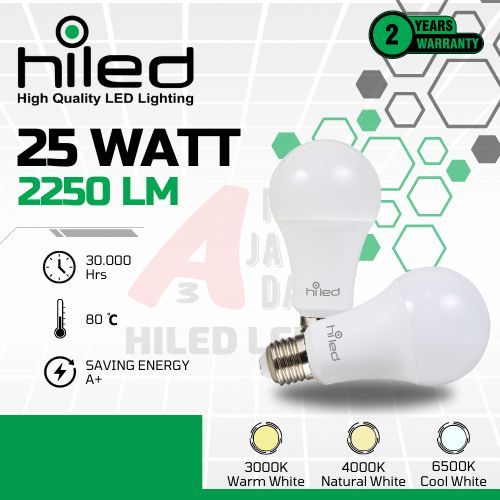 Jual BOHLAM LED 25W HILED / LAMPU LED 25 WATT HILED 6500K 4000K 3000K ...