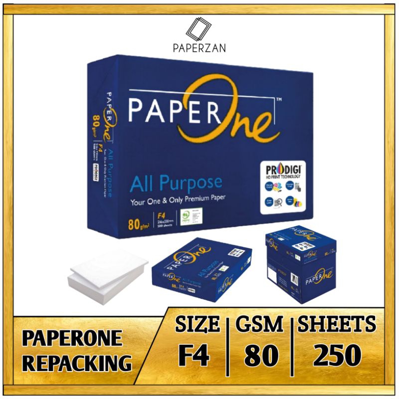 Jual Kertas HVS F4 80 Gram PaperOe 250 Lembar | Shopee Indonesia