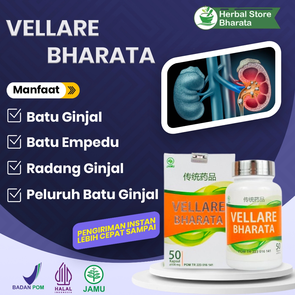 Jual Vellare Bharata - Obat Peluruh Batu Ginjal Batu Empedu Paling Ampuh Original 100% | Shopee ...