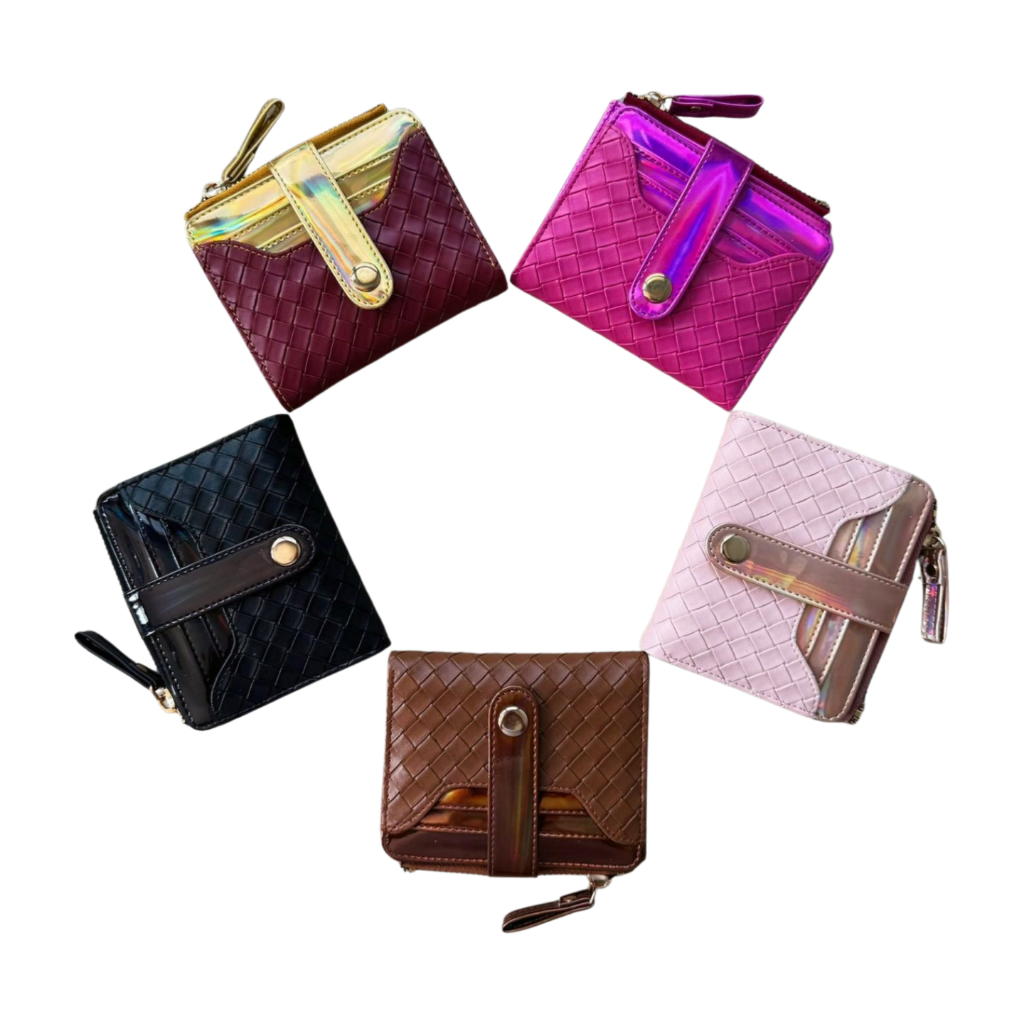 Jual Dompet Lipat Wanita Anyam Hologram Elegan Stylish Unik Futuristik ...