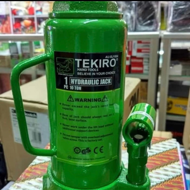 Jual TEKIRO DONGKRAK 10 TON / HYDRAULIC JACK BOTTLE 10 TON TEKIRO ...