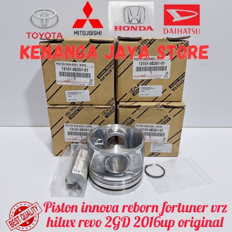 Jual piston innova reborn fortuner vrz hilux revo diesel 2GD 13101 ...