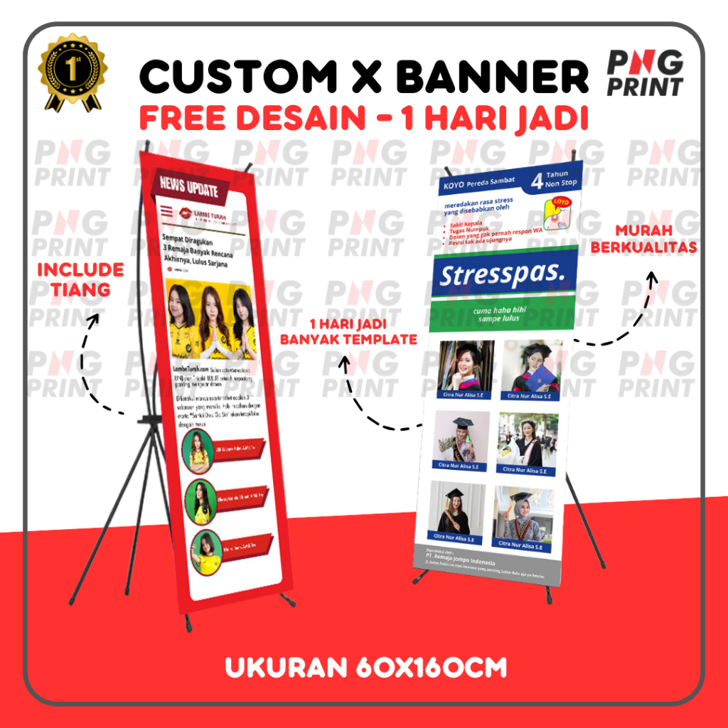 Jual [PART5] cetak X BANNER SIDANG WISUDA FREE TEMPLATE DESAIN / STAND ...