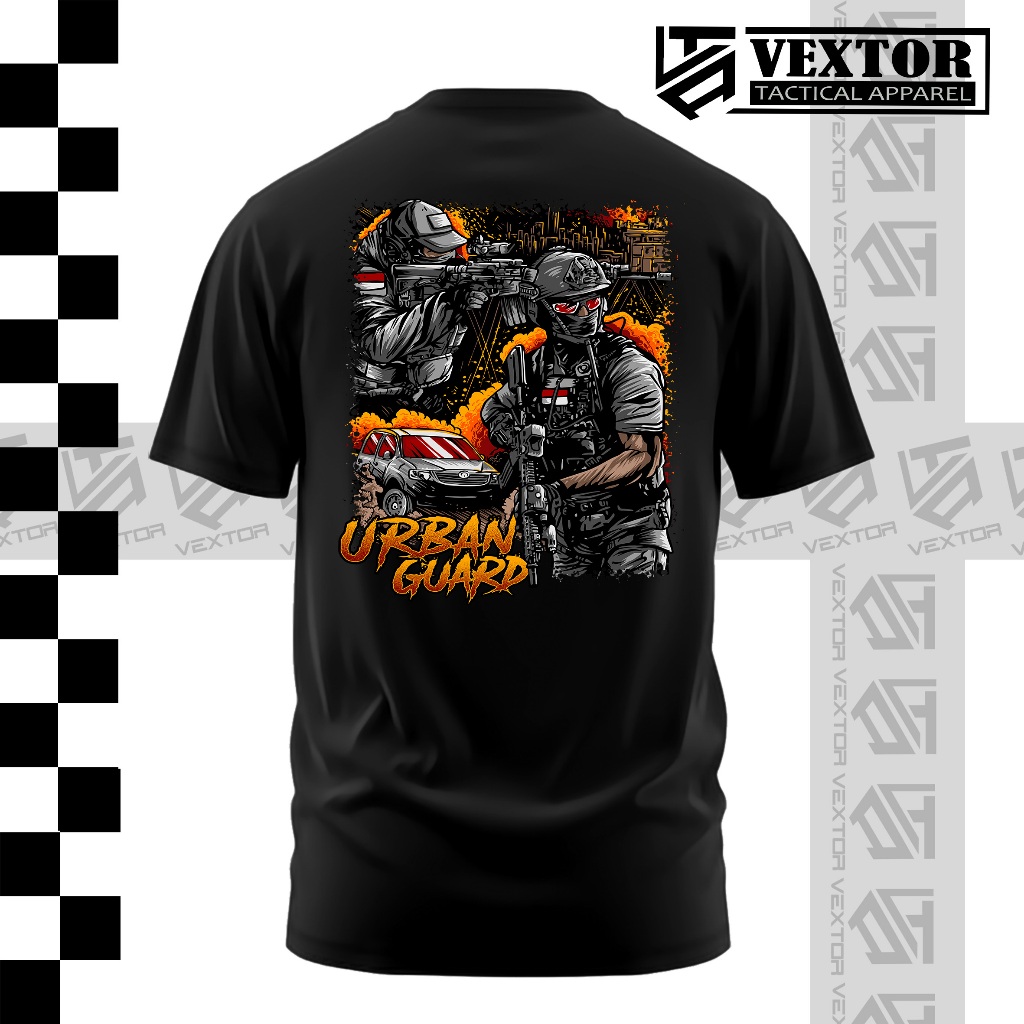 Jual Baju Kaos Tactical Urban Guard Katun Combed 24s Premium | Shopee ...