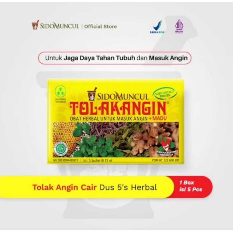 Jual TOLAK ANGIN CAIR ISI 5 SACHET@15ML | Shopee Indonesia