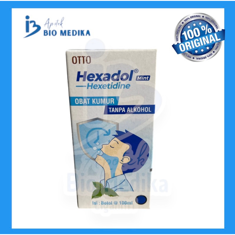 Jual HEXADOL MINT OBAT KUMUR 100 ML | Shopee Indonesia