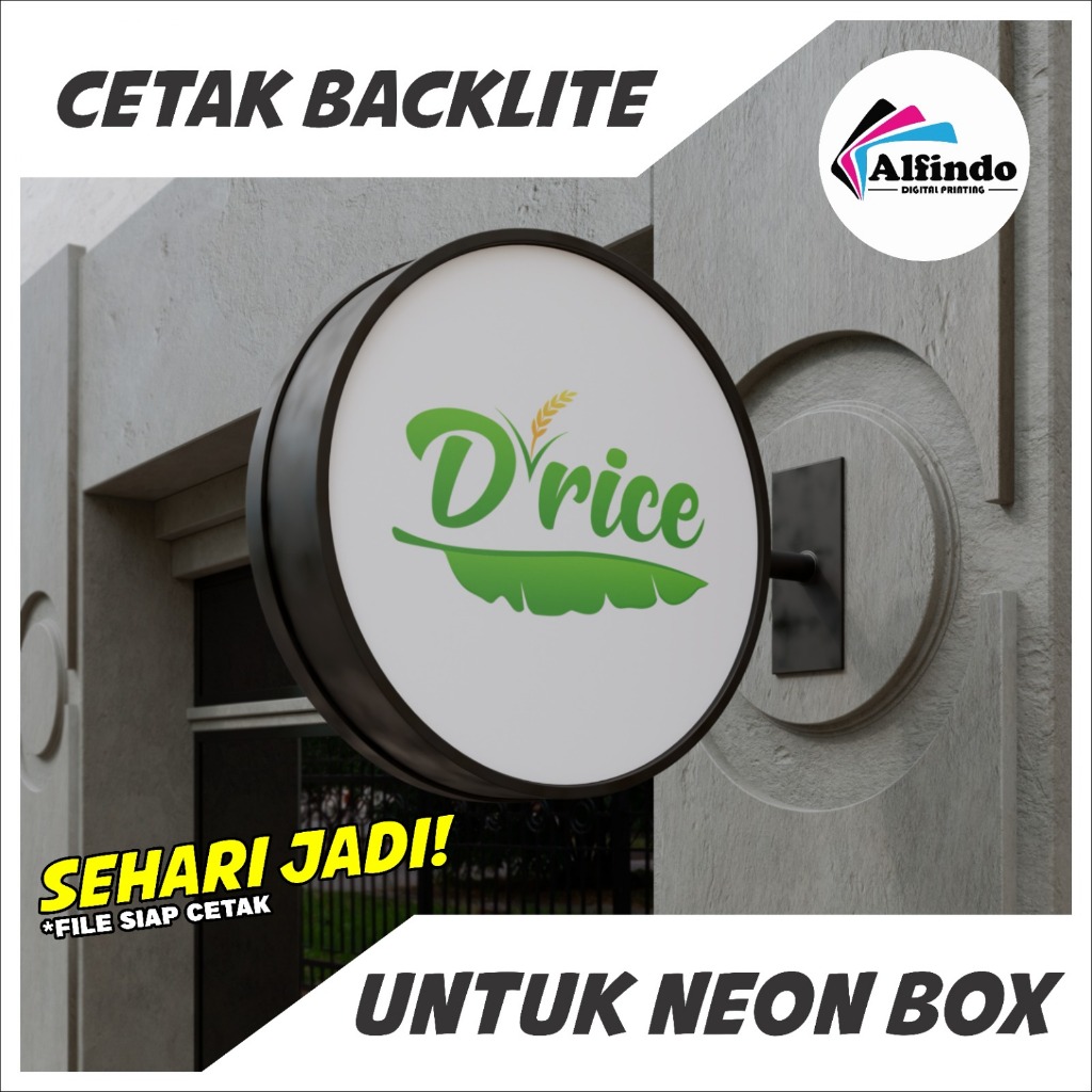 Jual CETAK STIKER BACKLITE UNTUK NEON BOX | Shopee Indonesia