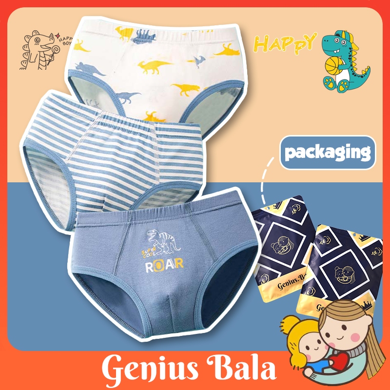 Jual Genius Bala (1-12 Tahun)Katun murni celana dalam anak sempak anak ...