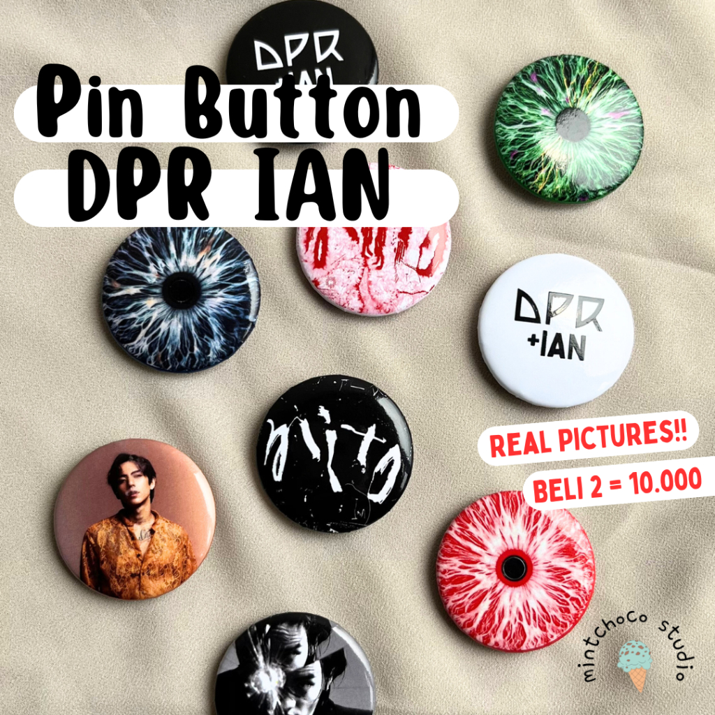 Jual DPR IAN PIN BUTTON PENITI AKSESORIS HIASAN TAS DOMPET KPOP STUFF ...