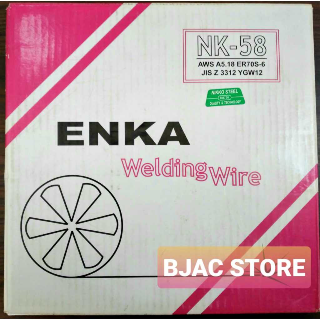 Jual KAWAT LAS MIG CO2 0.8mm - 15KG MIG WIRE ENKA NK58 ER70S6 | Shopee Indonesia