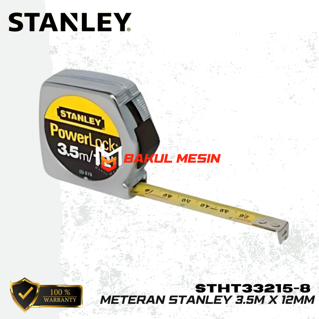 Jual STANLEY STHT33215-8 Meteran Stanley 3.5m X 12MM PowerLock Tape ...