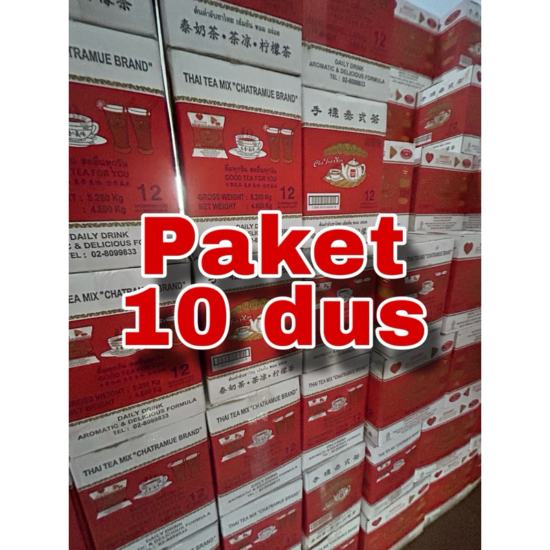 Jual Paket 10 Dus Thai Tea Chatramue 12x10x400gr Teh Thailand Original ...