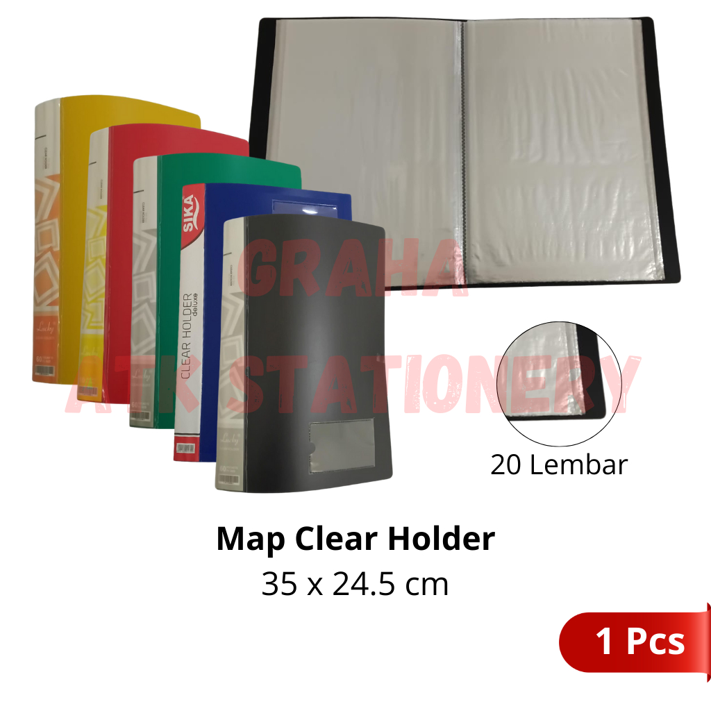 Jual [1 Pcs] Map Clear Holder 20 Lembar Murah / Dokumen Keeper ...