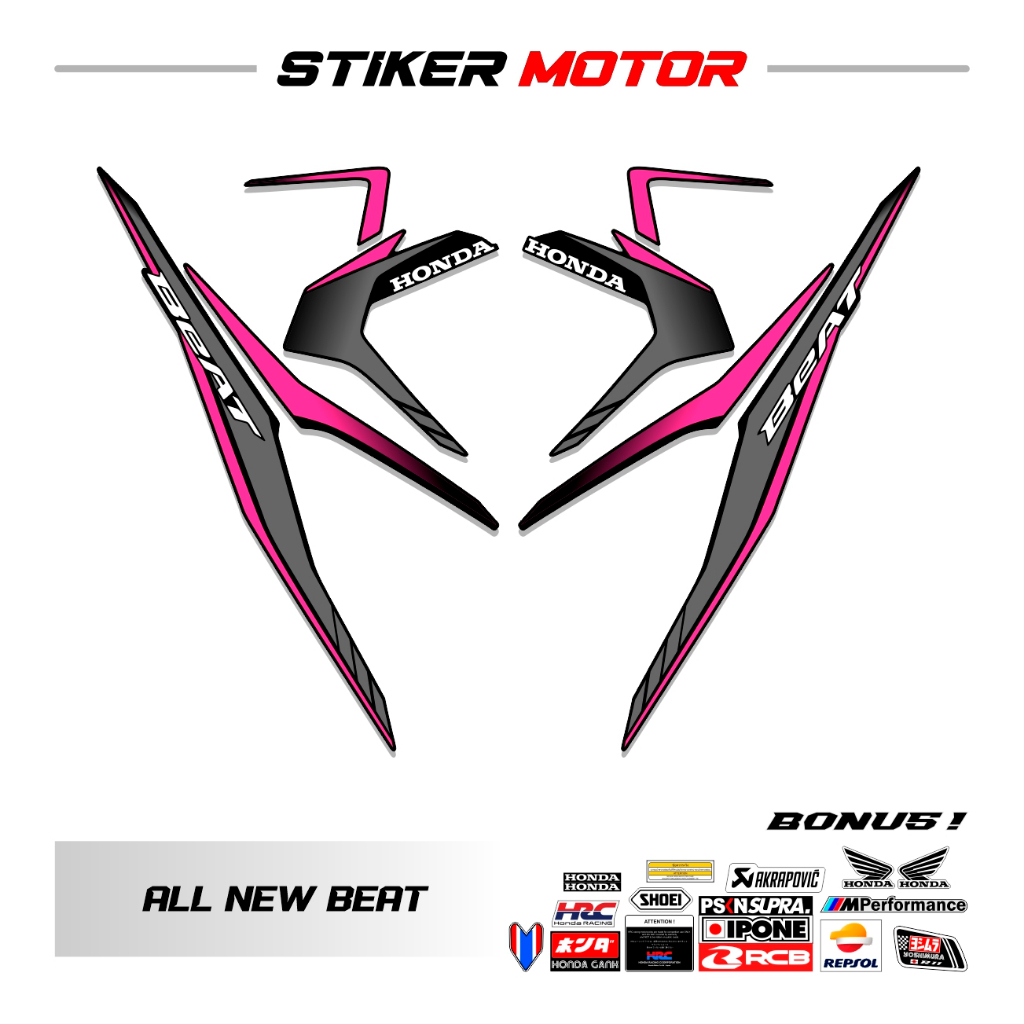 Jual BN02 Striping Setriping Stiker Sticker Beat New Terbaru 2024 Motif ...
