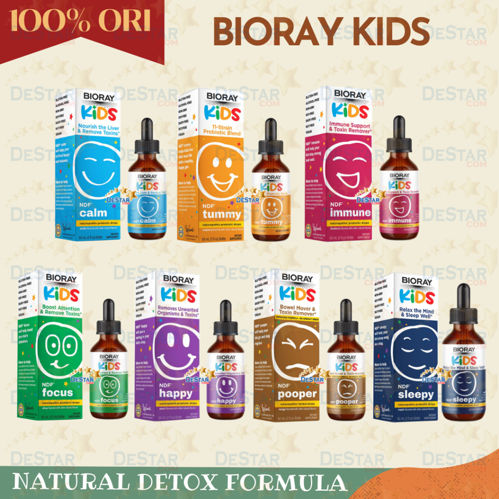 Jual BIORAY KIDS NDF Tummy Sleepy Focus Calm Happy Pooper Immune 59 ML ...