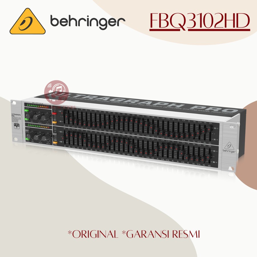 Jual Behringer FBQ-3102HD 31-Band Stereo Graphic Equalizer Original ...