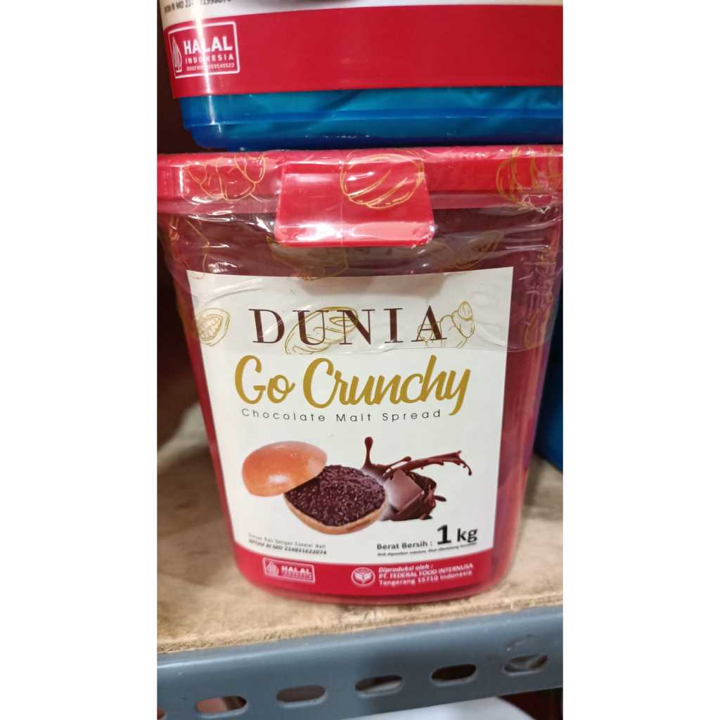Jual Selai Coklat DUNIA Go Crunchy 1kg | Shopee Indonesia