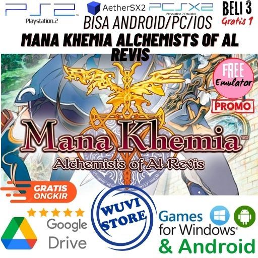 Jual PS 2 Mana Khemia Alchemists Of Al Revis | Bisa di PC / Android / IOS Plus Emulator | Beli 3 ...