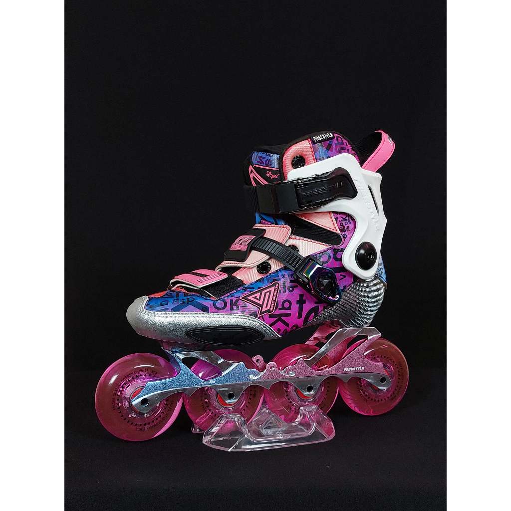 Jual Sepatu Roda Inline Freestyle Skate YJS X5 Pro Junior Carbon Pink ...