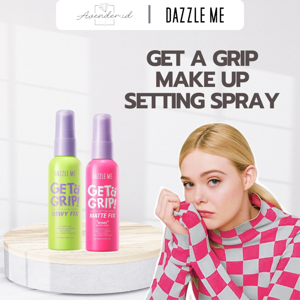 Jual (GET 1 GIFT) DAZZLE ME Get a Grip Makeup Setting Spray | Setting ...