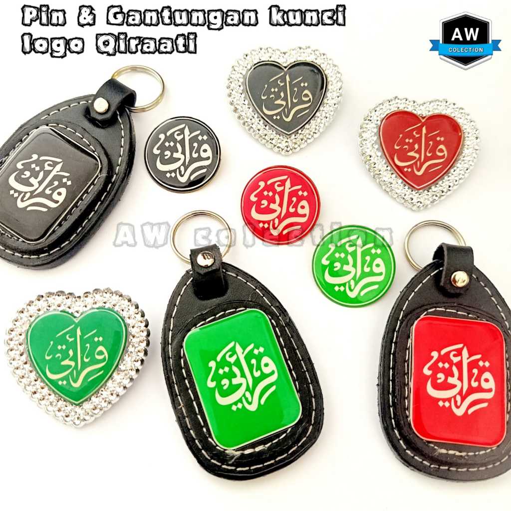 Jual Pin bros logo Qiroati / Gantungan kunci logo Qiraati / Pin Qiro ...