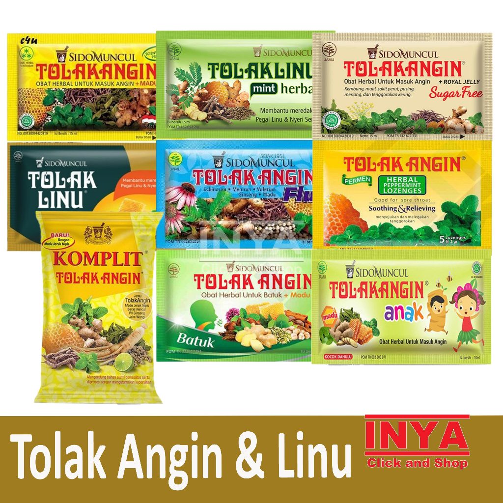 Jual Tolak Angin & Linu Obat Herbal Sachet - Jamu - Masuk Angin ...