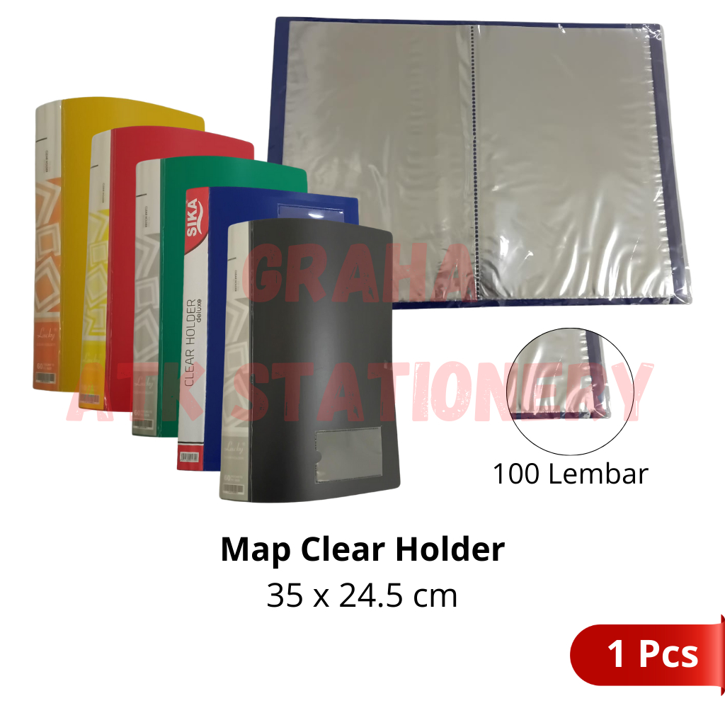 Jual [1 Pcs] Map Clear Holder 100 Lembar Murah / Dokumen Keeper ...