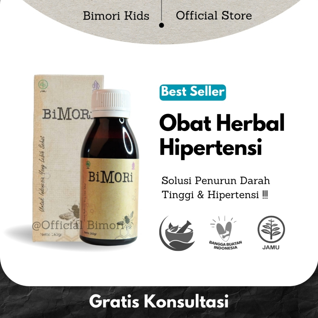 Jual Bimori Obat Hipertensi Herbal Penurun Darah Tinggi Ampuh Extrak ...