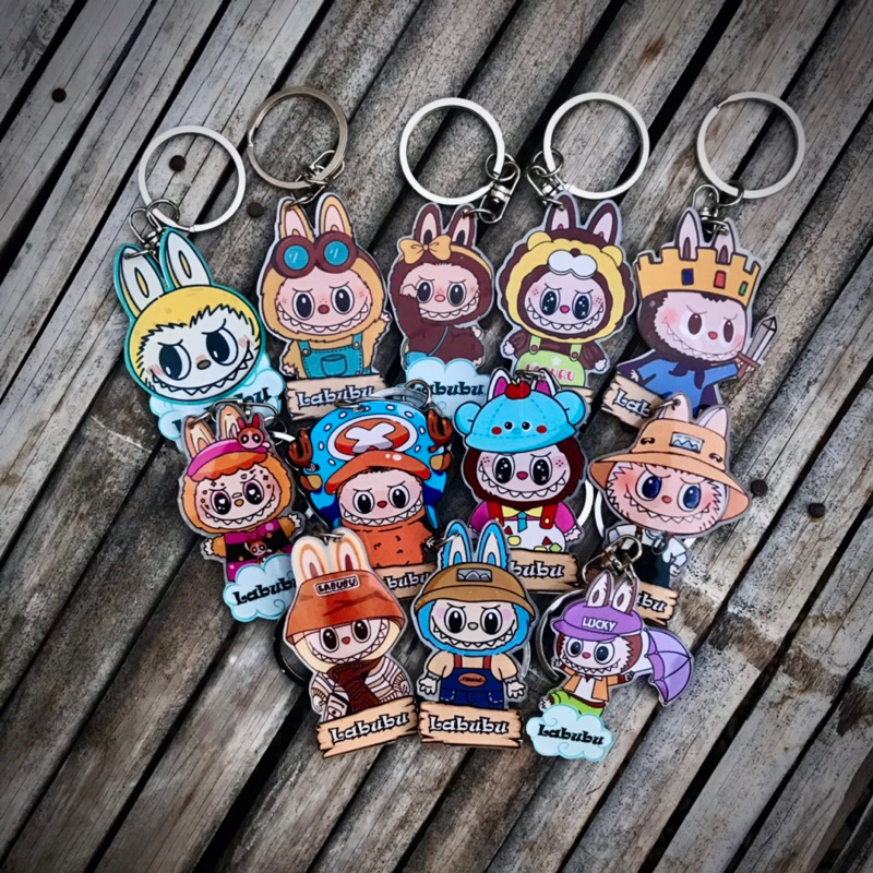 Jual Gantungan Kunci Akrilik Edisi Labubu Gantungan Labubu Ganci Labubu ...