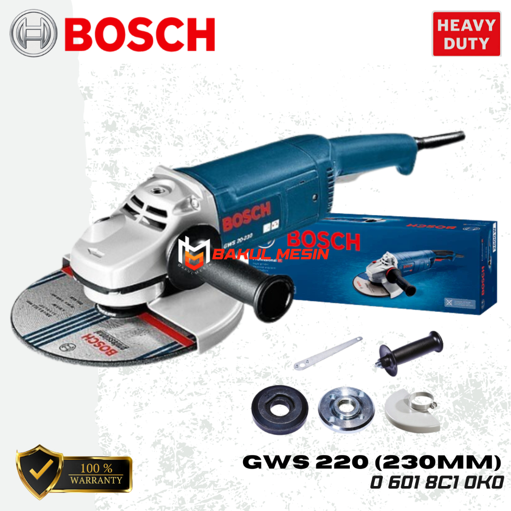 Jual Mesin Gerinda Tangan BOSCH GWS 2200-230 2200 Watt 9 Inch Angle ...