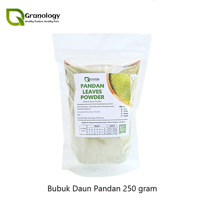 Jual Bubuk Daun Pandan / Pandan Leaves Powder (250 gram) by Granology ...