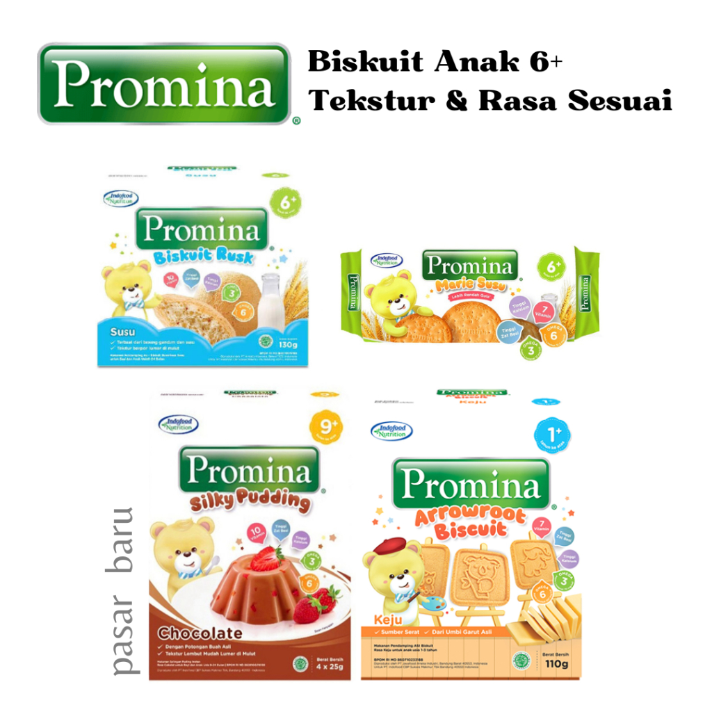 Jual Promina Biskuit Anak - Biskuit Rusk - Arrowroot Biscuit - Marie ...