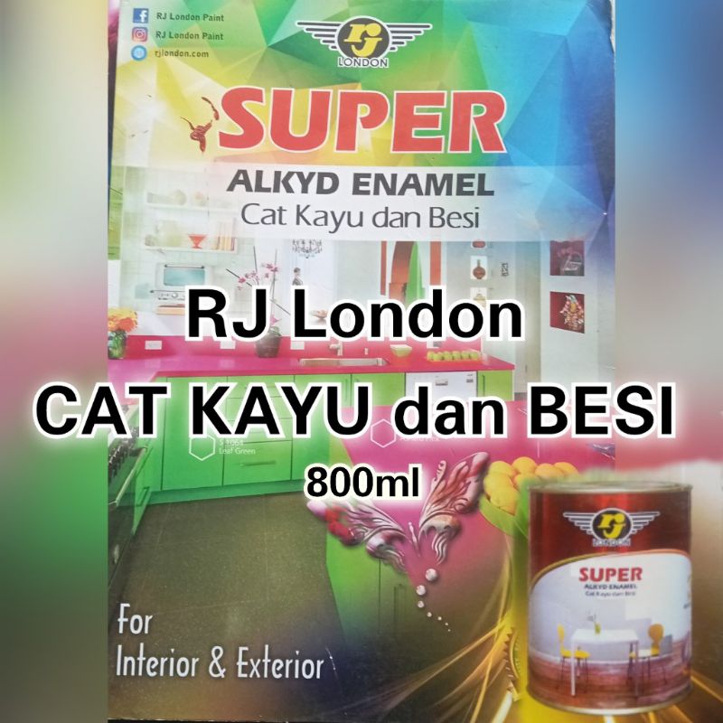 Jual Cat Minyak Rj London - + 800ml ukuran 800 ml mili Cat Minyak untuk ...