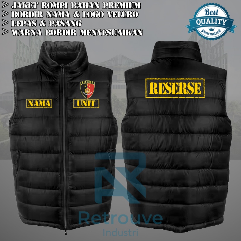 Jual (Premium) Jaket Rompi Reserse Polri / Jaket Rompi Gelembung / Vest ...