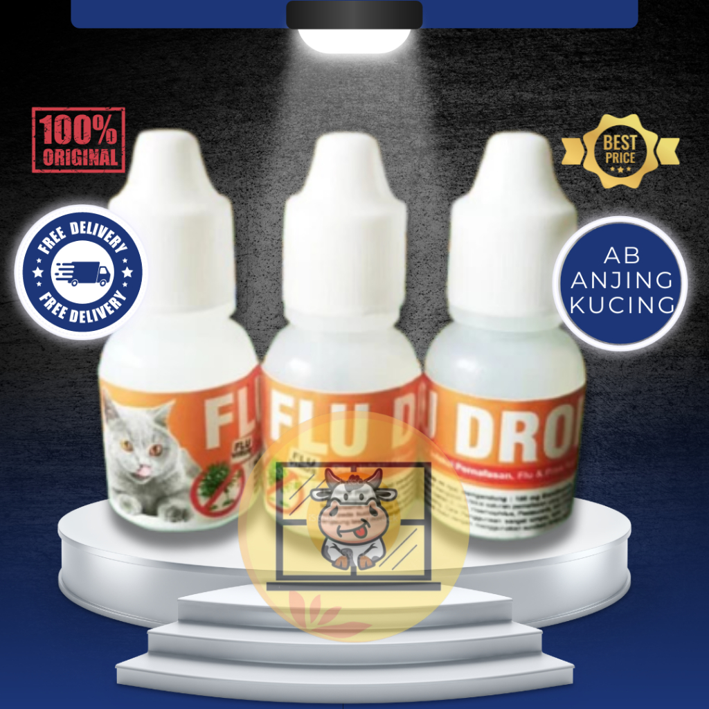 Jual FLU DROP - Obat Flu Kucing Pilek Ngorok Infeksi Pernafasan Kucing ...