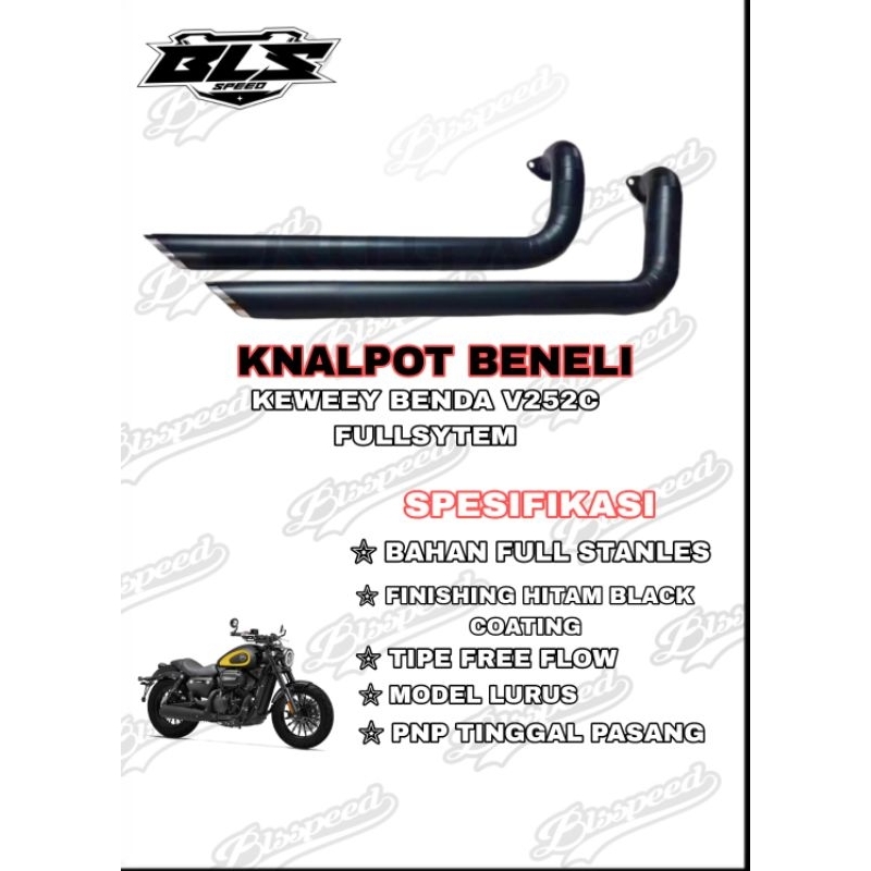 Jual Knalpot Custom Beneli Keeway BENDA V252C | Shopee Indonesia