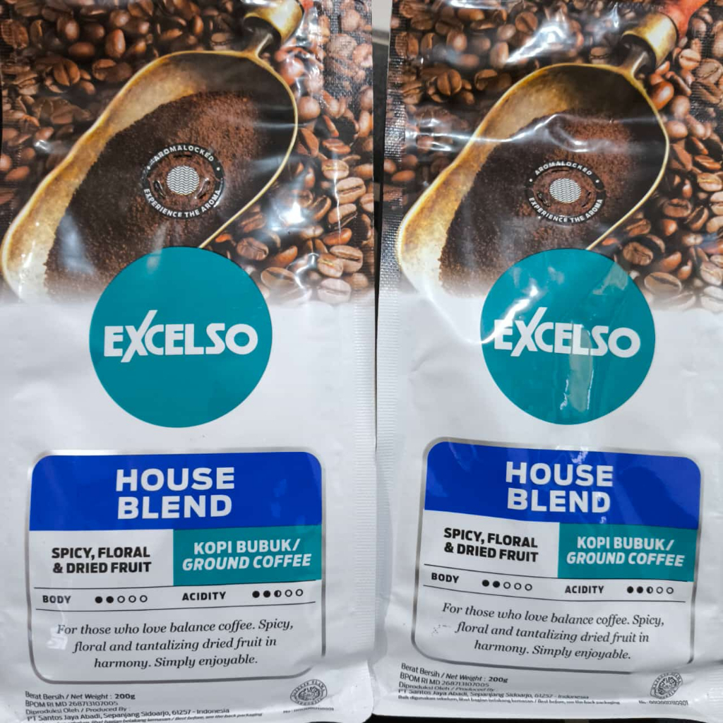 Jual Excelso House Blend Kopi Bubuk Kemasan 200gr | Shopee Indonesia