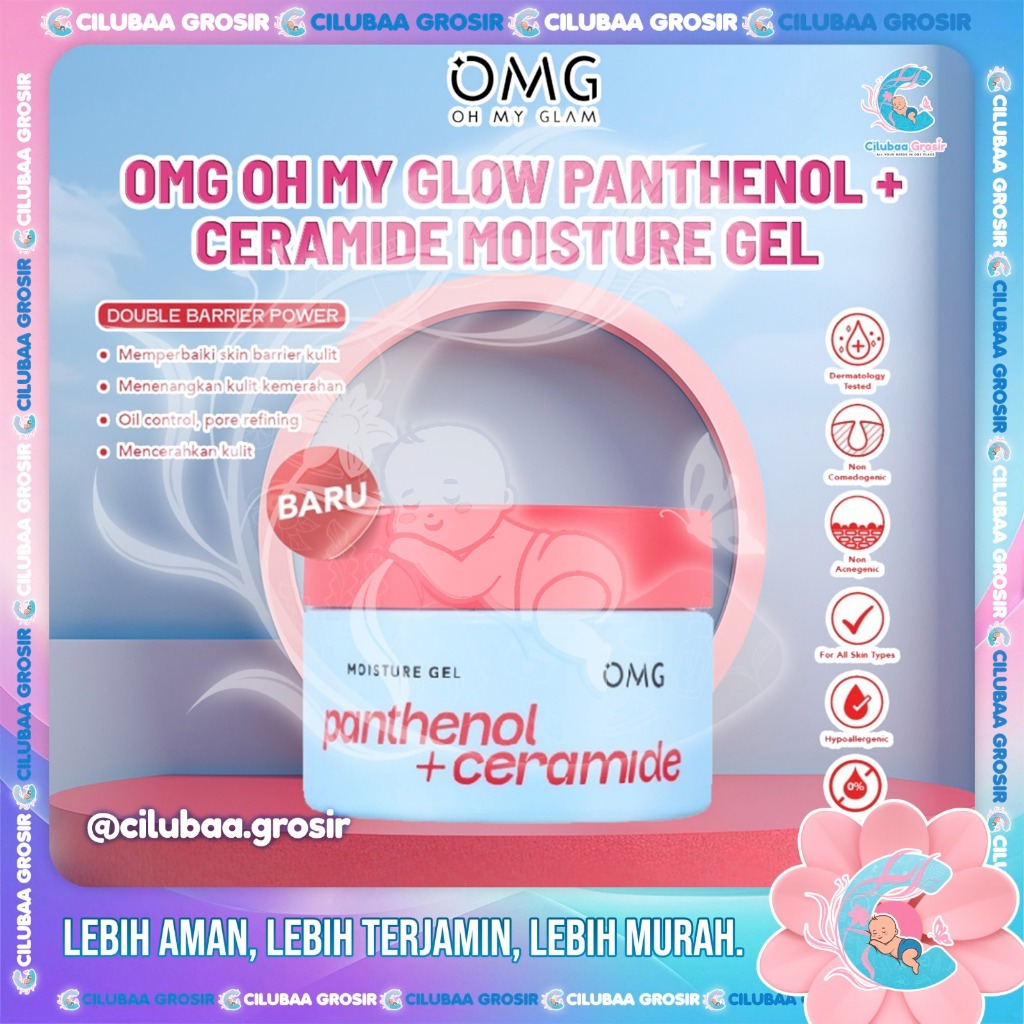 Jual OMG Oh My Glow Moisture Gel Panthenol + Ceramide 30gr || OMG ...