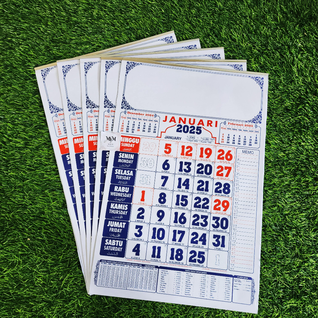 Jual KALENDER KERJA BI UKURAN 32X48 CM TAHUN 2025/ KALENDER TERBARU ...