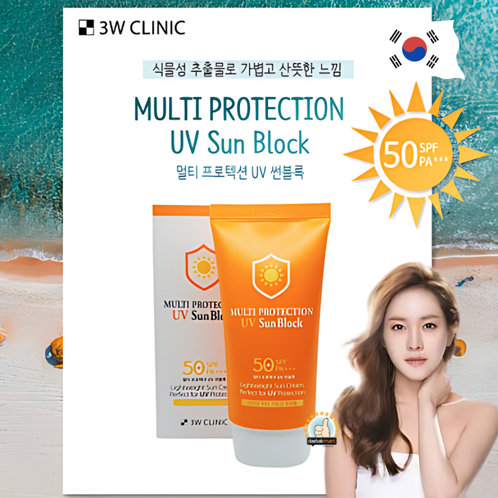 Jual 3W Clinic Multi Protection UV SunBlock SPF50+/PA+++ | Shopee Indonesia