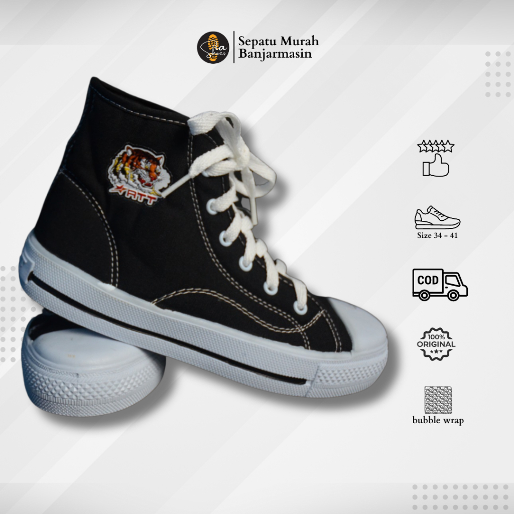 Jual SEPATU PRO ATT MACAN I SEPATU PRO ATT TALI I Sepatu sekolah hitam ...