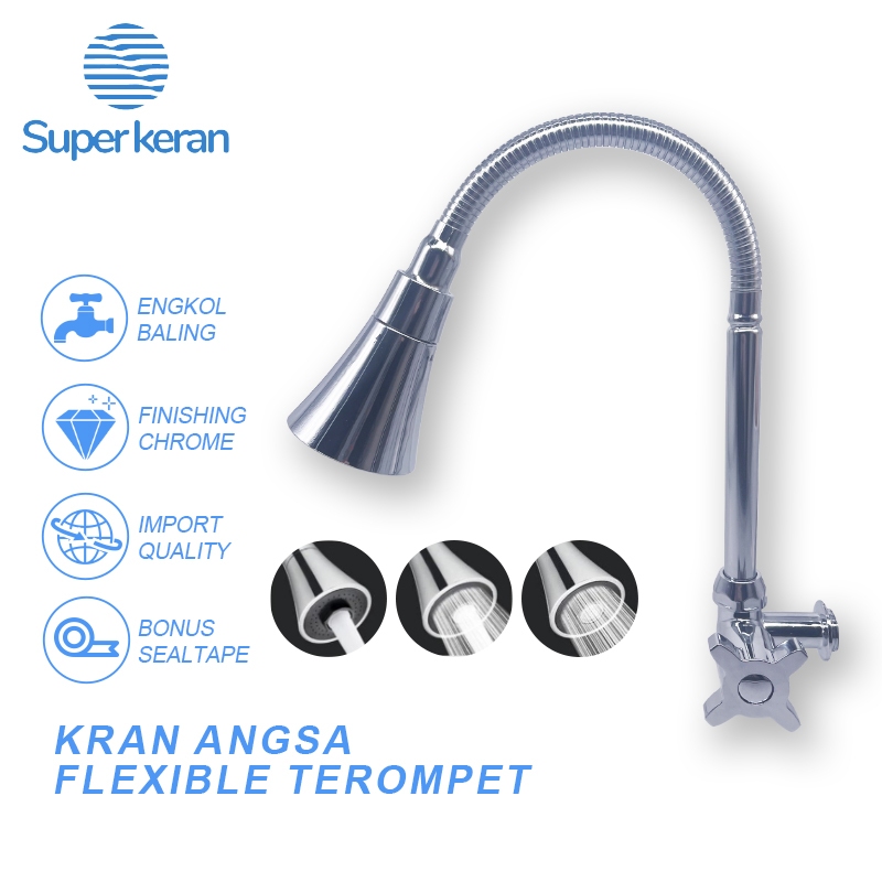 Jual Kran Angsa Flesible Keran Wastafel Cuci Piring Kran Angsa Flxible ...