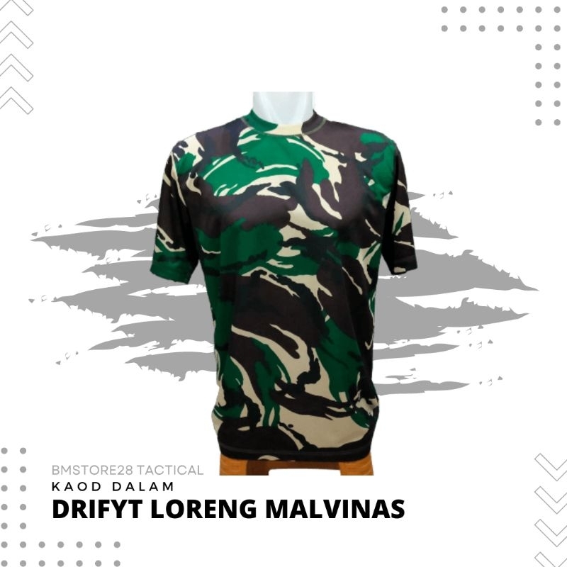Jual Kaos Dalam Loreng Drifyt TNI Loreng Malvinas | Shopee Indonesia