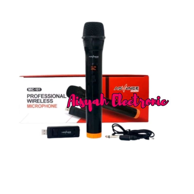 Jual MIC ADVANCE WIRELESS MIC-101 GARANSI RESMI | Shopee Indonesia