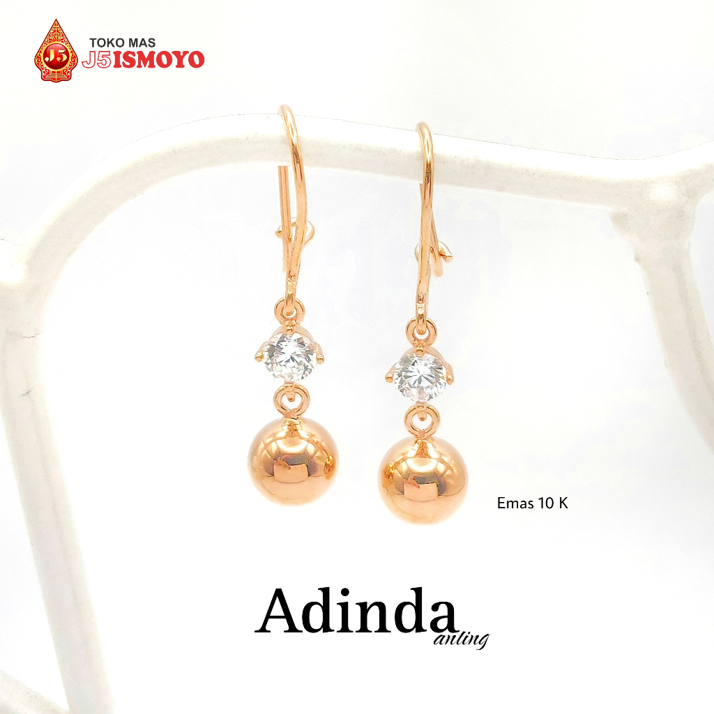 Jual Anting Emas Mas Asli Model Adinda J5 Ismoyo | Shopee Indonesia