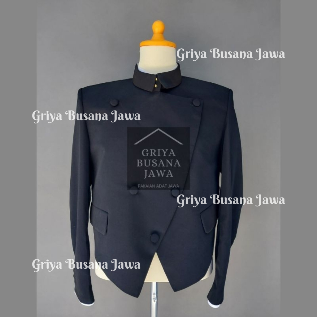 Jual Beskap Mangkunegaran Alusan (Pakai Kerah Leher) | Shopee Indonesia